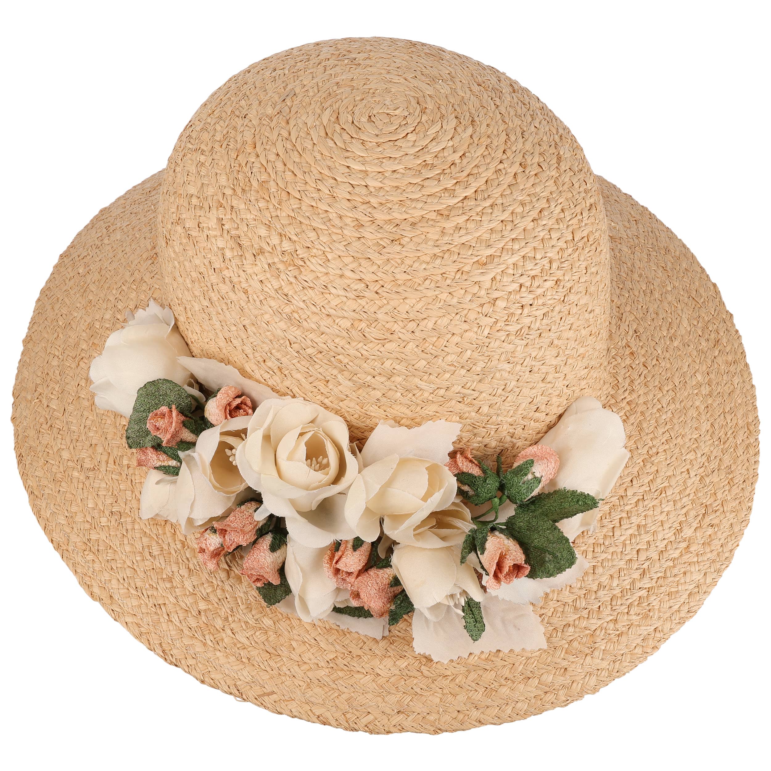 Telina Raffiahut mit Blumen by Lierys - 99,00