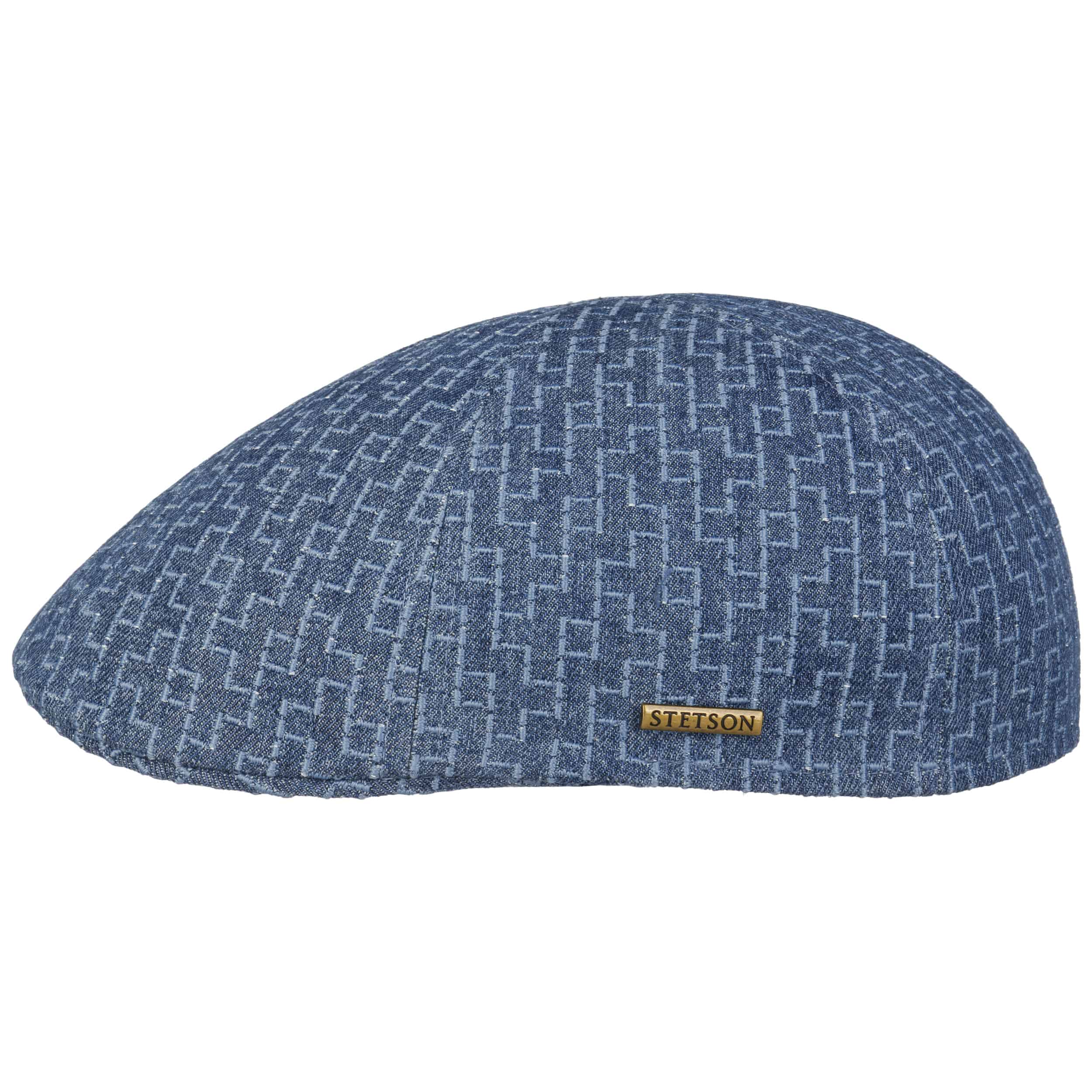 Texas Embroidered Denim Flat Cap by Stetson - 1069,00 kr