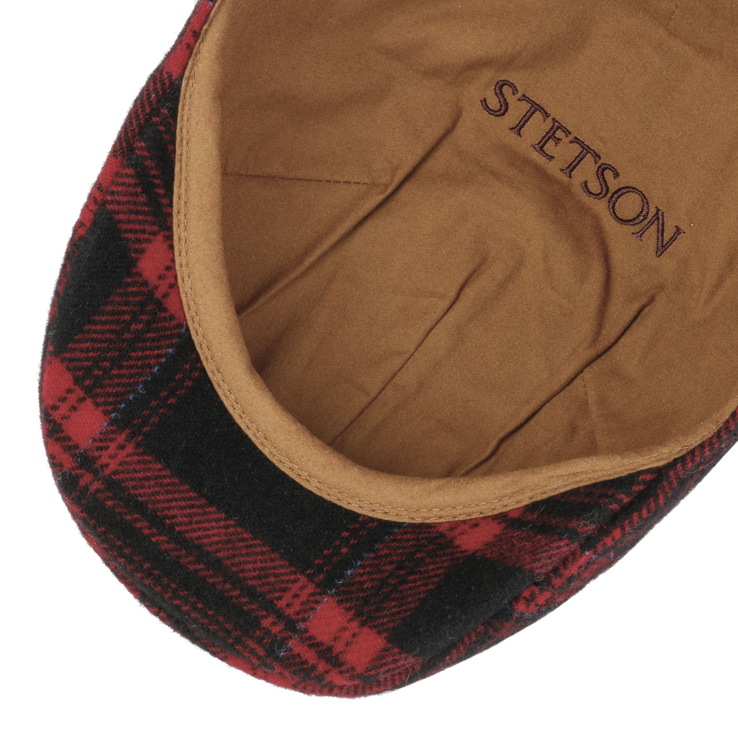 Texas Shadow Plaid Flatcap by Stetson - CHF 103.95