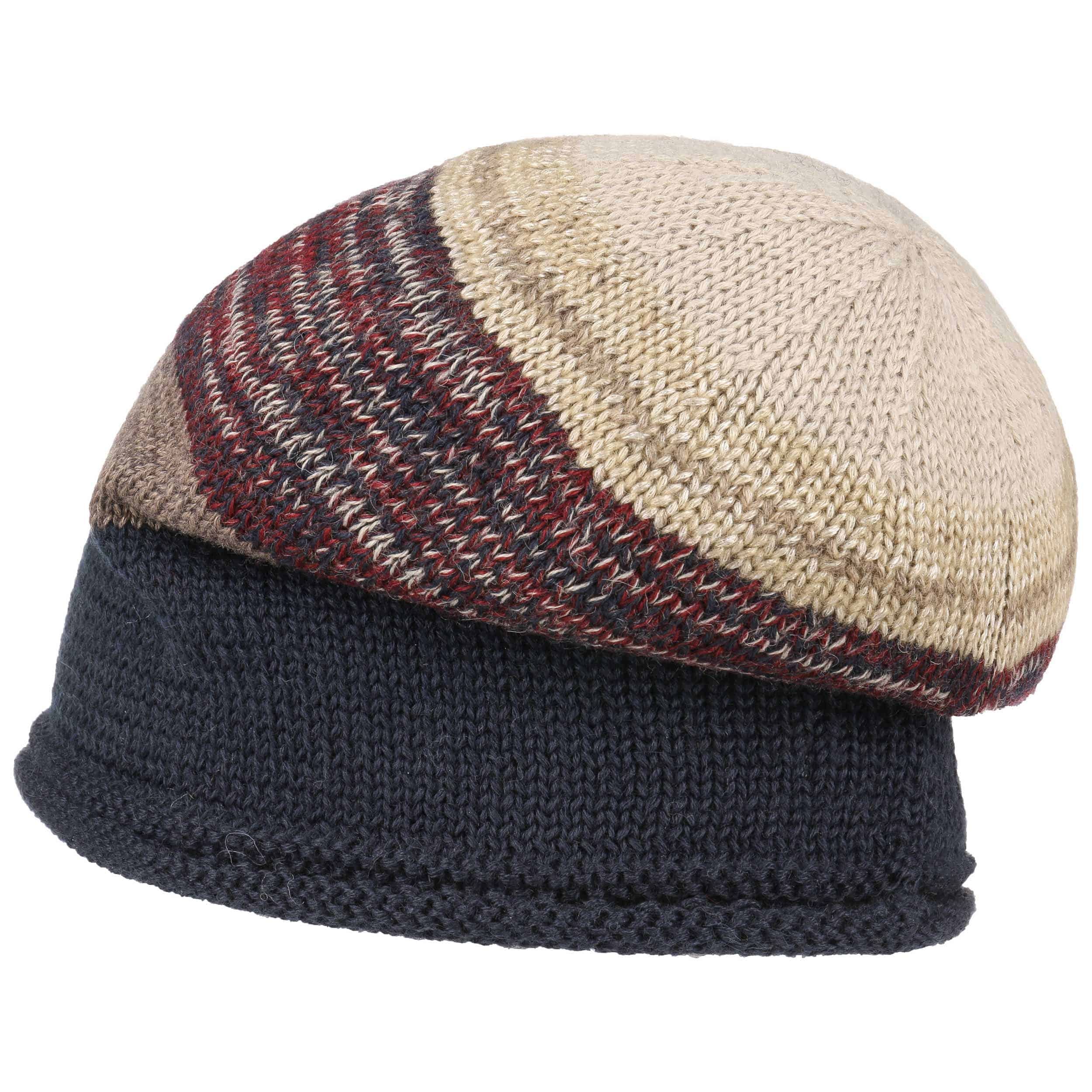 Tricolour Long Beanie by Seeberger - 25,95