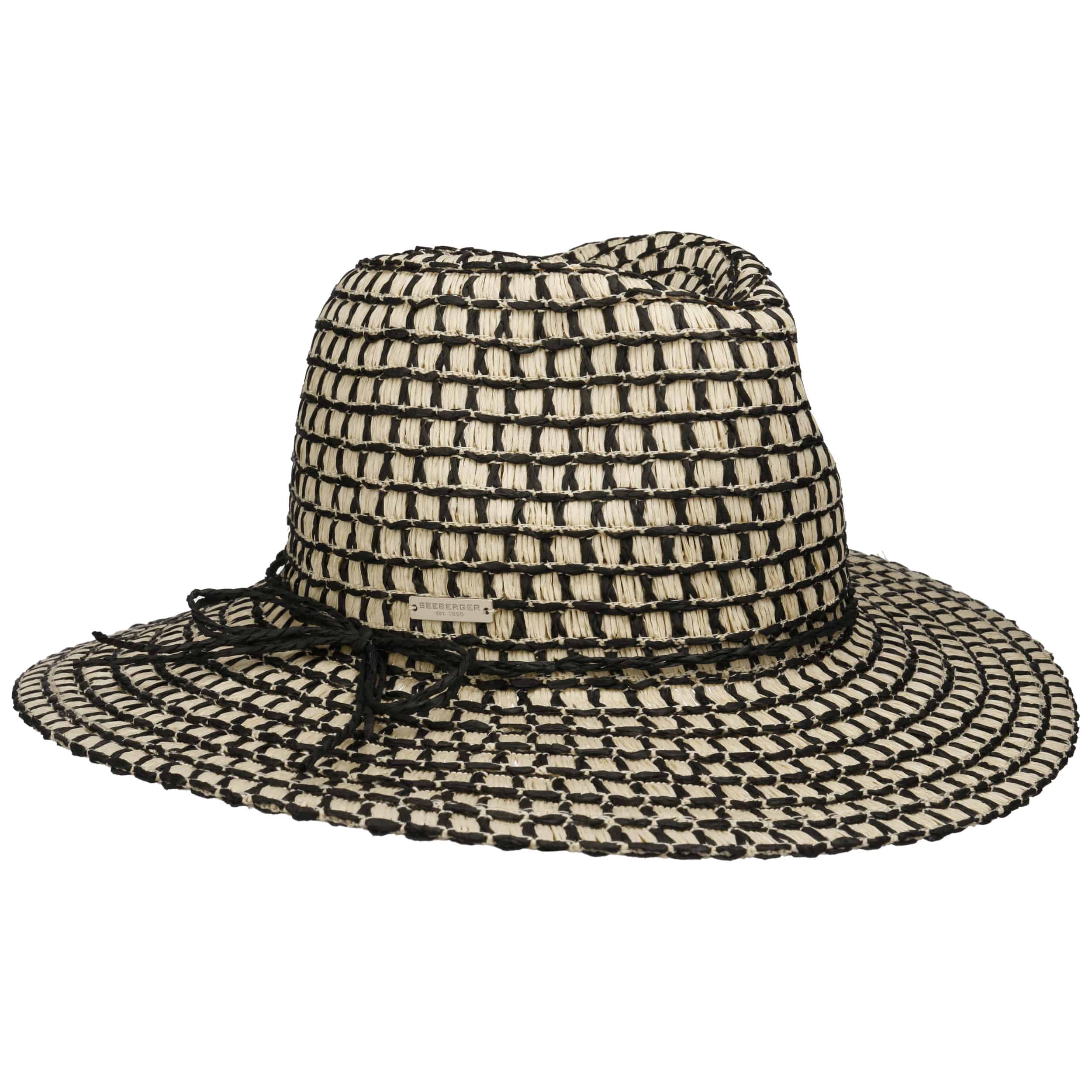 Twotone Fedora Stråhatt by Seeberger - 539,00 kr
