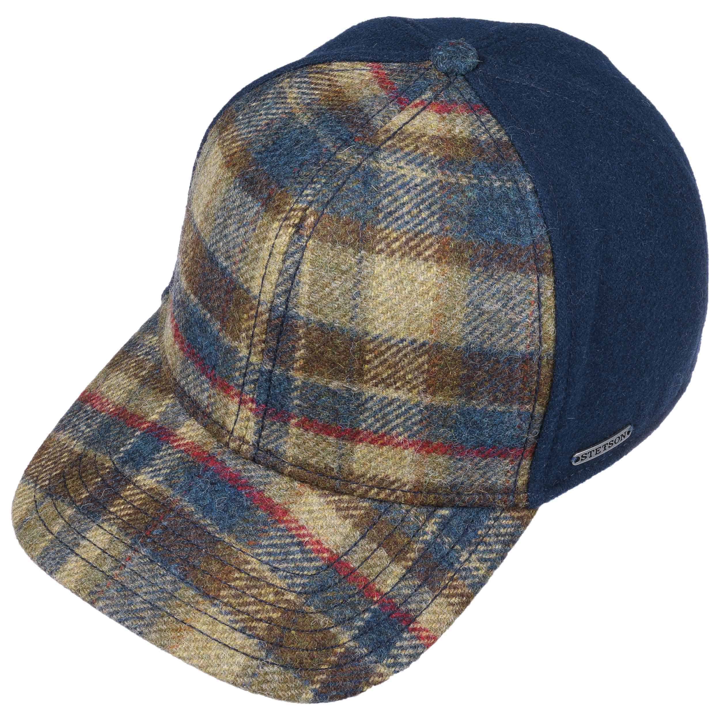 Virgin Wool Check Cap by Stetson - 49,00