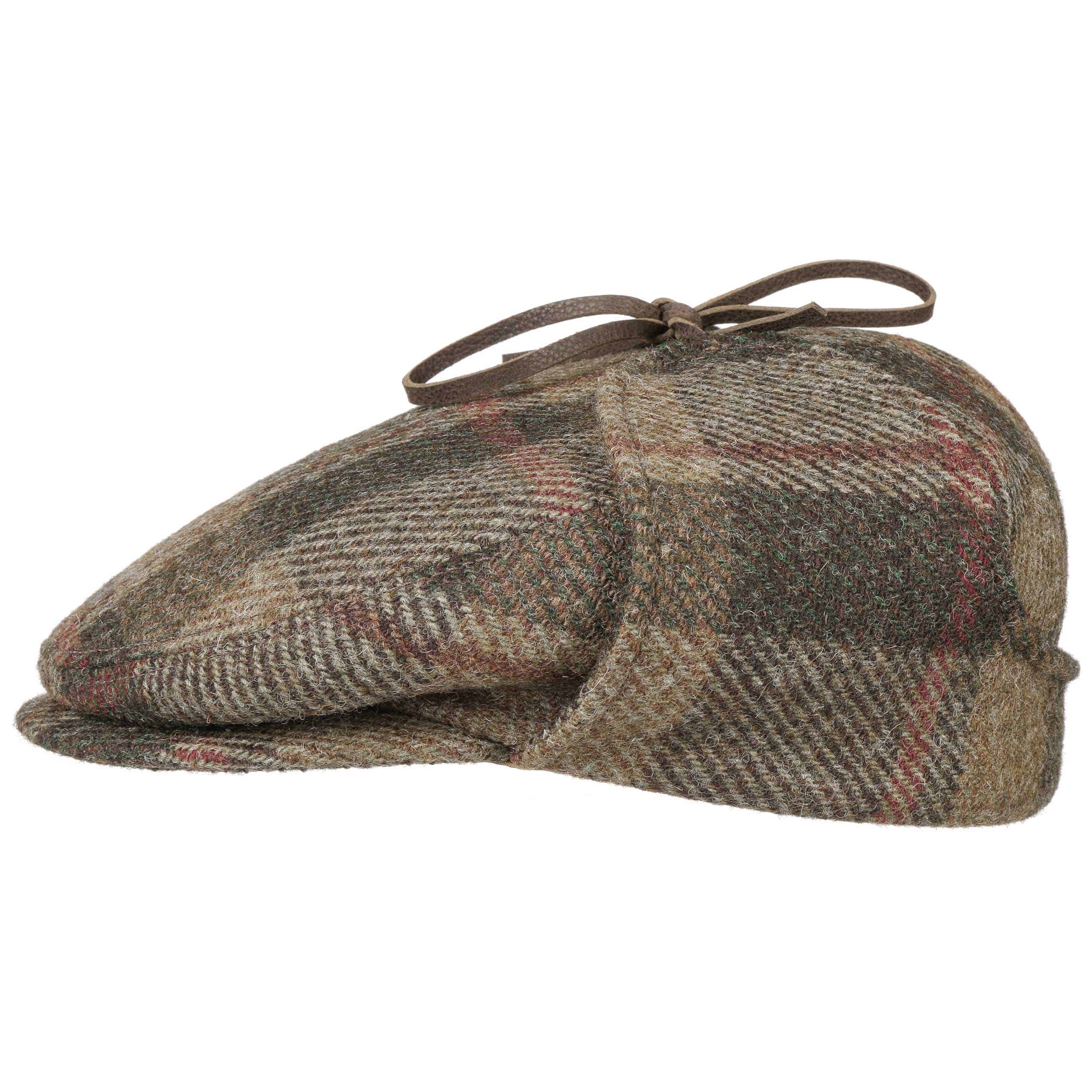 Virgin Wool Check Ear Flaps Cap by Stetson - 139,00