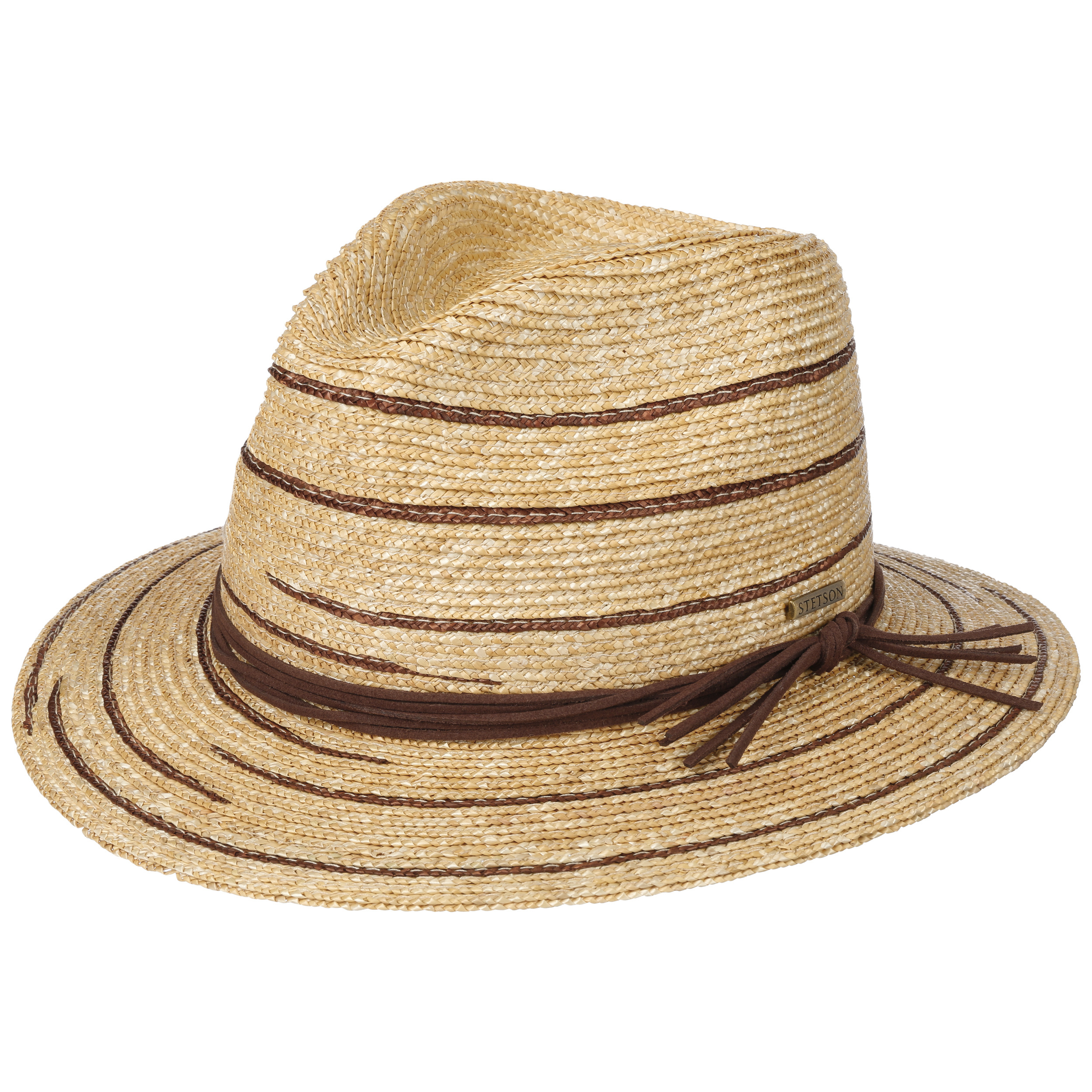 Wheat Stripes Traveller Strohhut by Stetson - 59,00