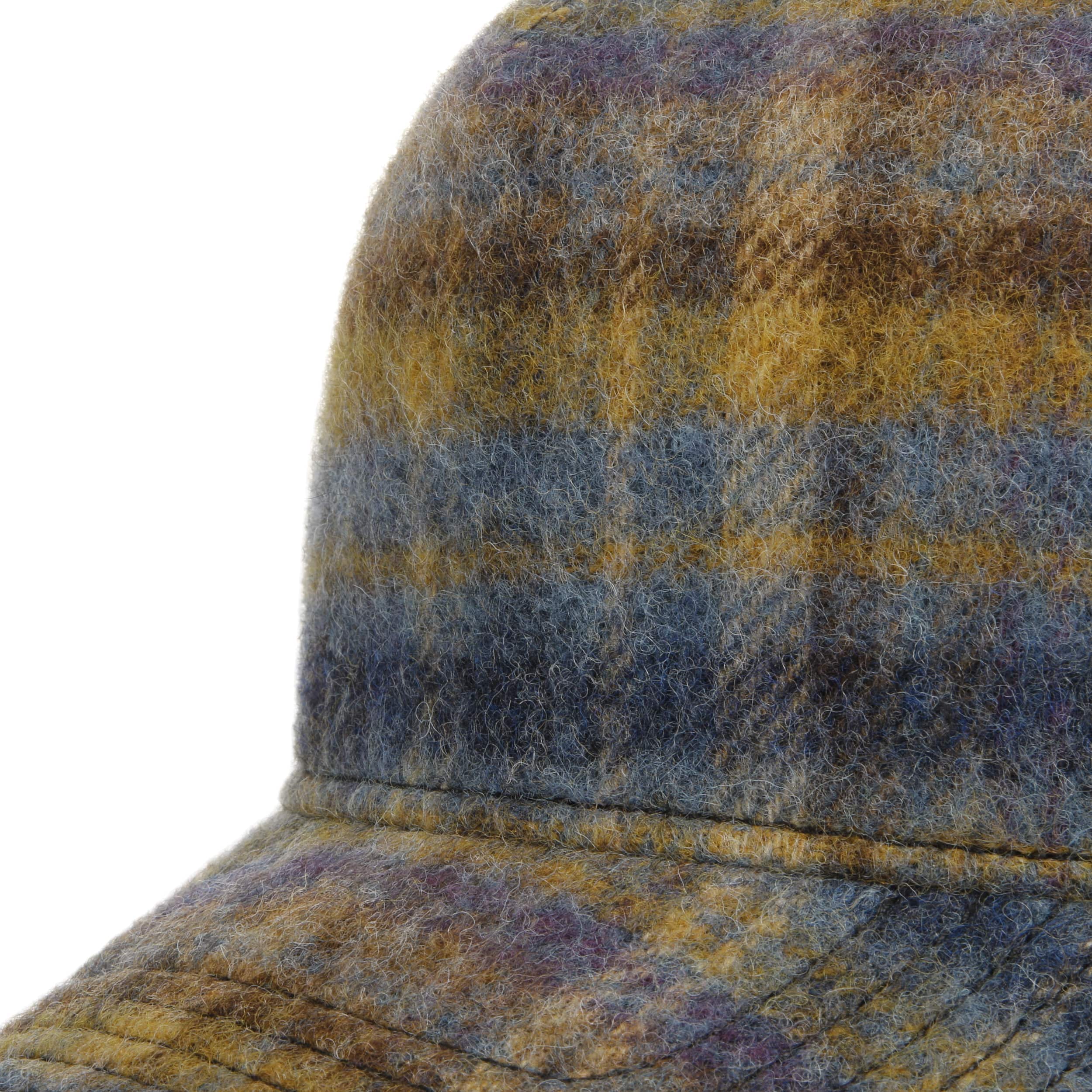 Wool Check Trucker Cap by Stetson - 69,00