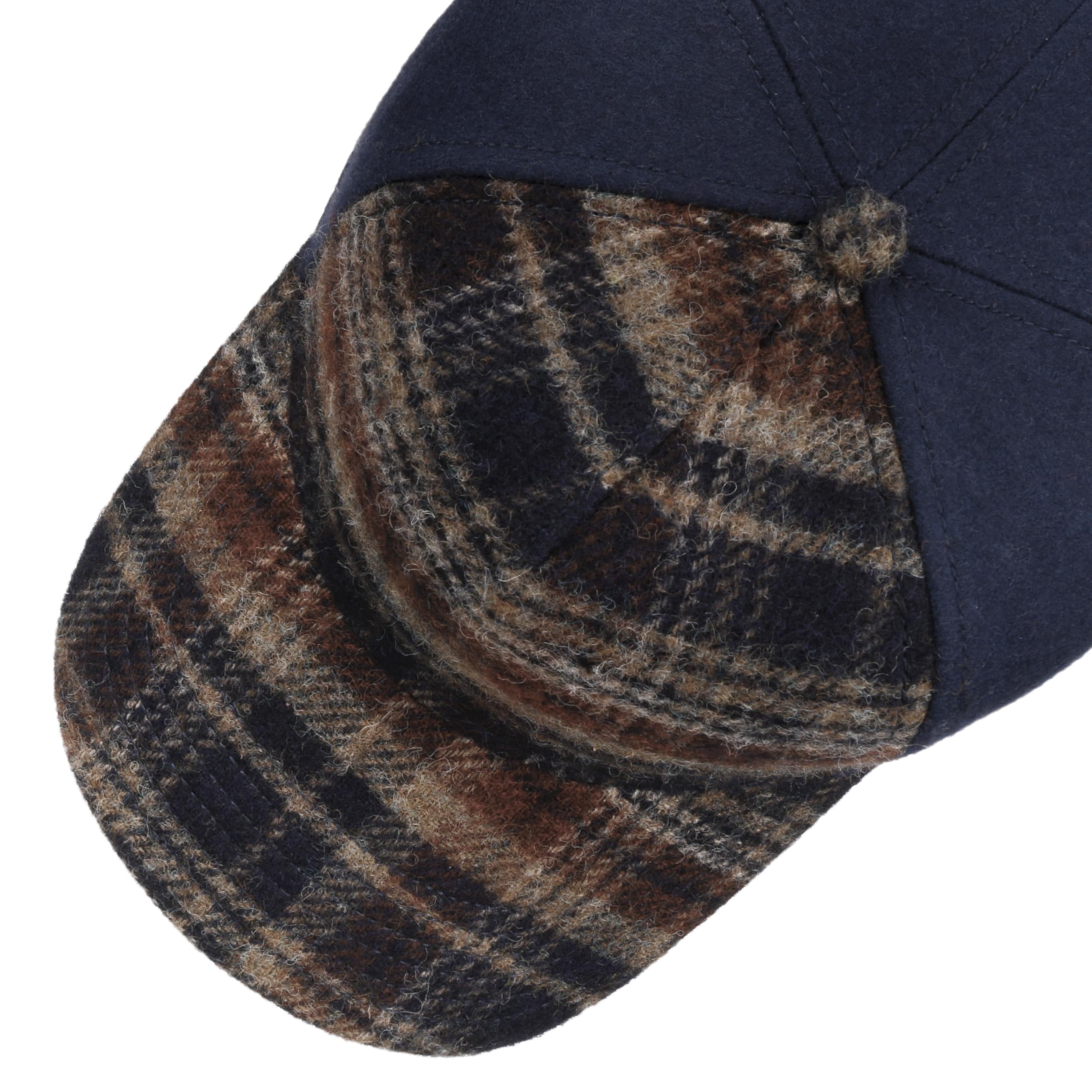 Wool Check Trucker Cap by Stetson - 69,00