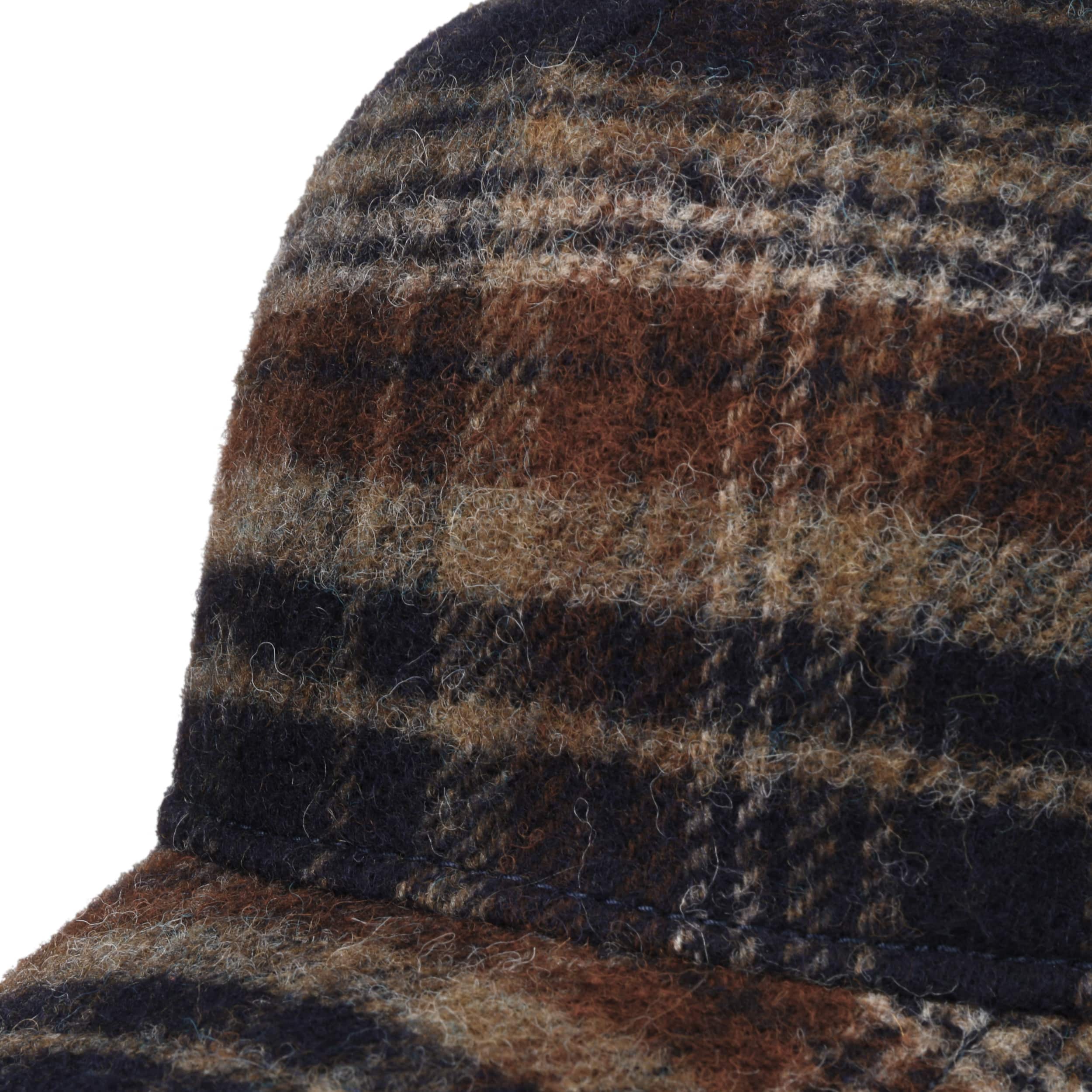 Wool Check Trucker Cap by Stetson - 69,00