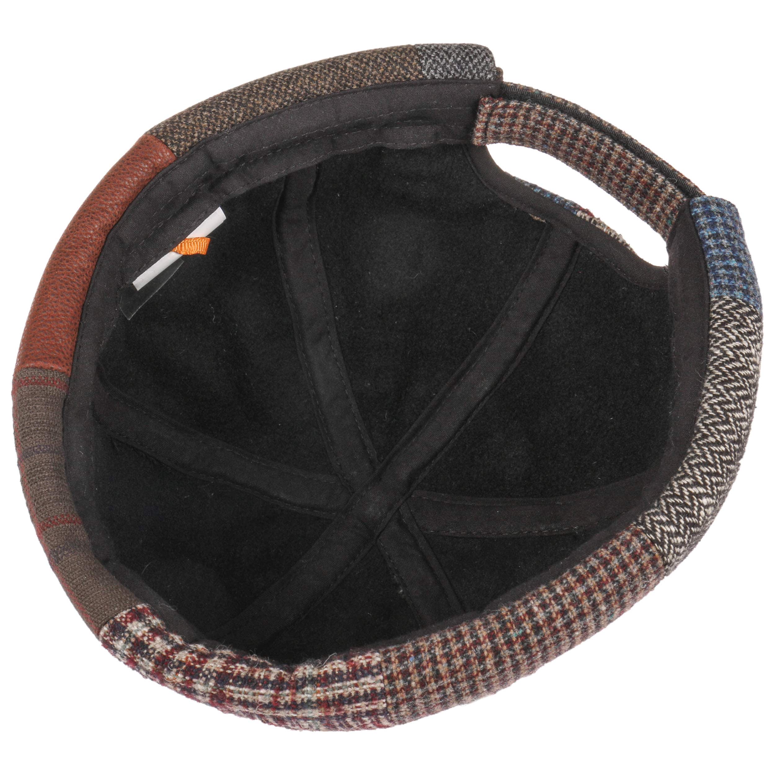 Wool Patchwork Docker Hat by Stetson - 69,00